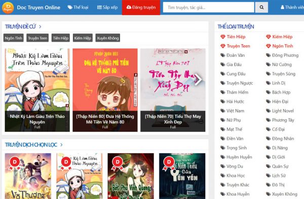 Top 10+ Những Trang Web đọc Truyện Online Tốt Nhất 2025