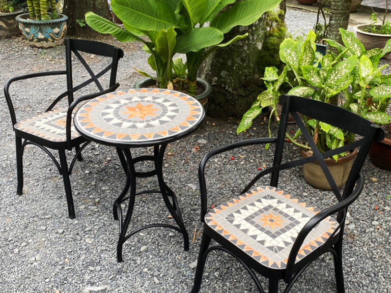 Ưu điểm Của Bàn Ghế Sắt Mặt đá Mosaic - Topshare.vn