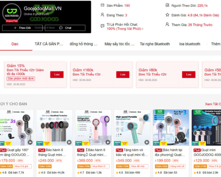 Top 7 Shop Bán Quạt Rẻ, Chất Lượng Tốt, Mẫu Mã Đa Dạng Trên Shopee - Topshare.vn